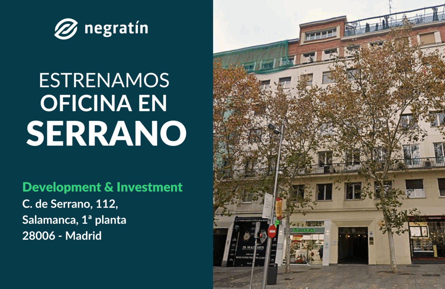 Negratín refuerza su presencia en Madrid con una nueva oficina para su ...